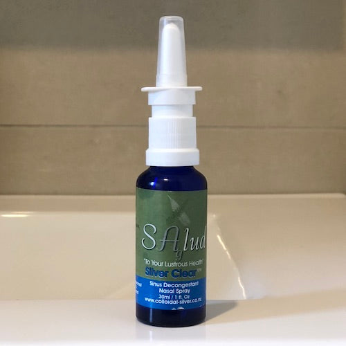 SALUD Colloidal Silver Clear Sinus Decongestant Nasal Spray 30ml ...